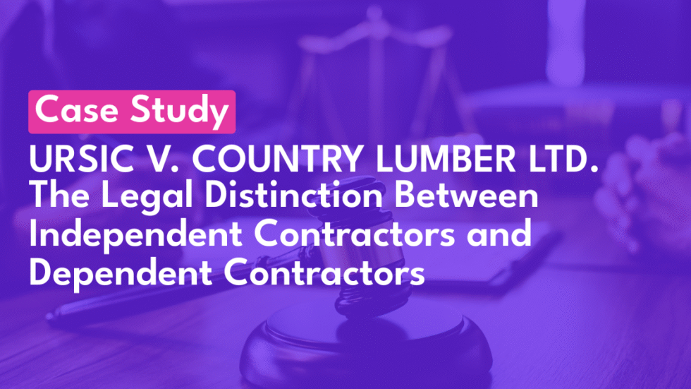 Case Study: “Economic Dependence or Independence? The Legal Status of Borly Holdings Ltd. in ...